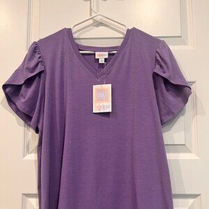 LuLaRoe | Tops | Lularoe Purple Remi Nwt Size Xl | Poshmark